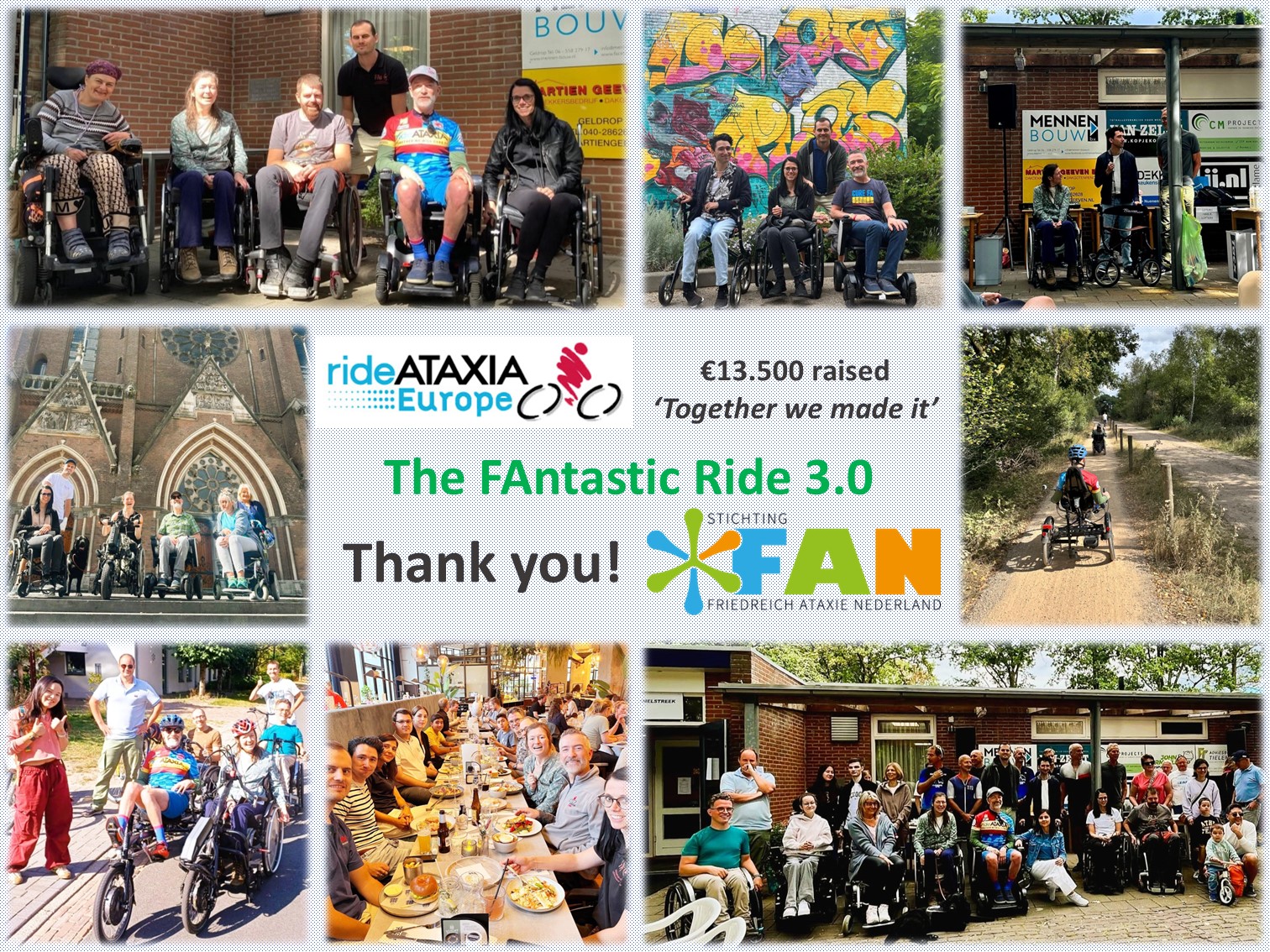 Verslag RideATAXIA Europe 2025: een FAntastische dag! - Spierziekten